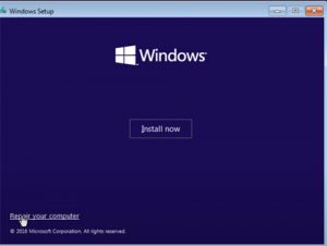 Sửa lỗi RECOVERY It looks like Windows didn't load correctly ...